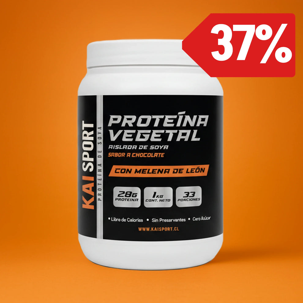 Proteína Vegetal Premium con Melena de León 🍫 28g por porción + Guía d ...